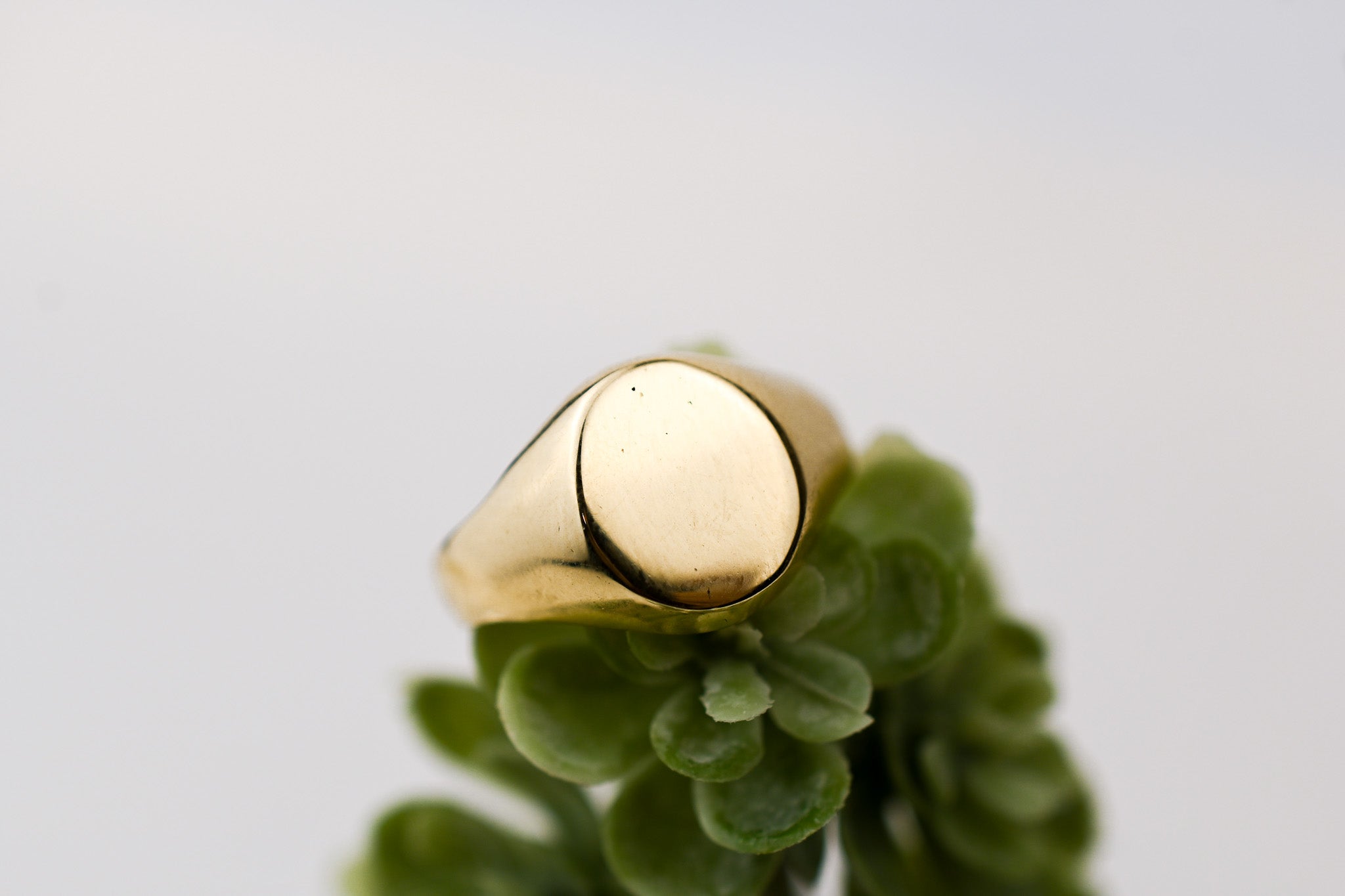 Vintage 9k Blank Signet Ring | FLUX and STONE JEWELRY