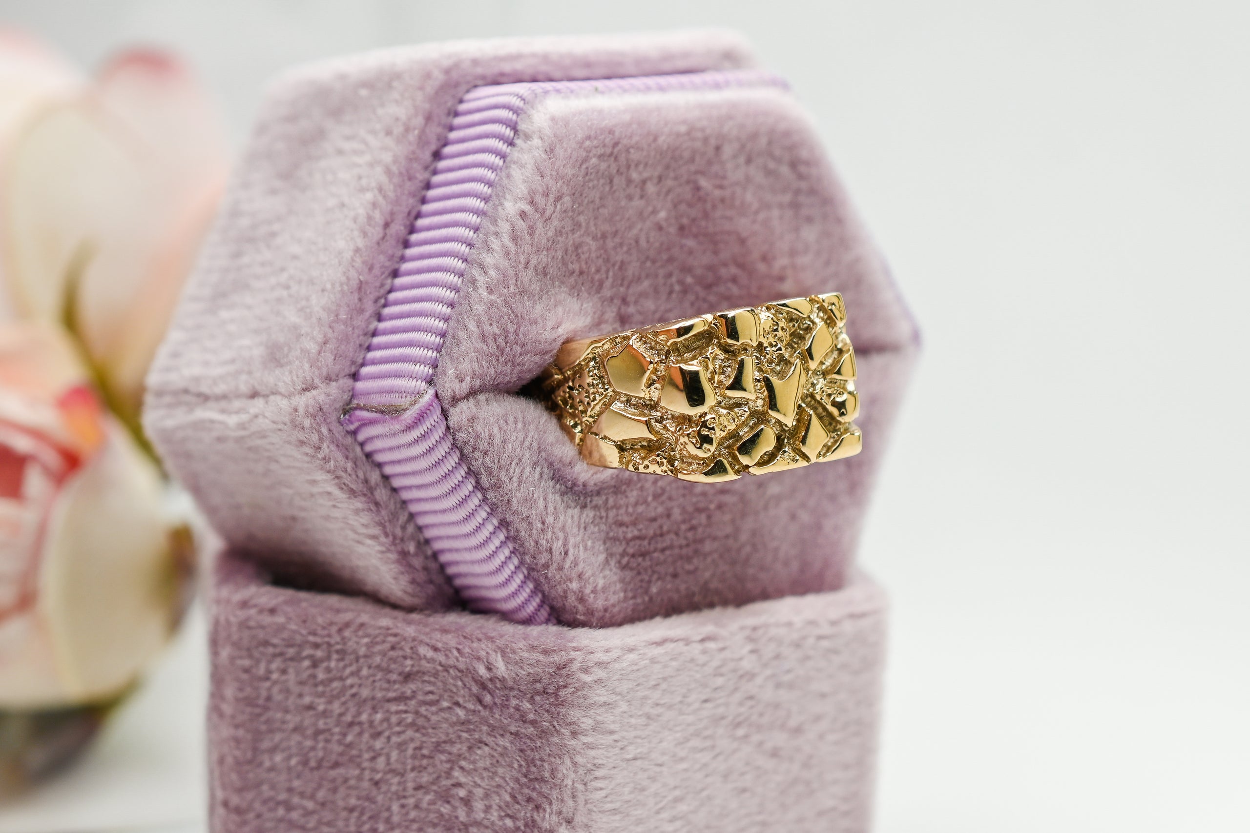 Signet Gold Nugget Ring | FLUX and STONE JEWELRY