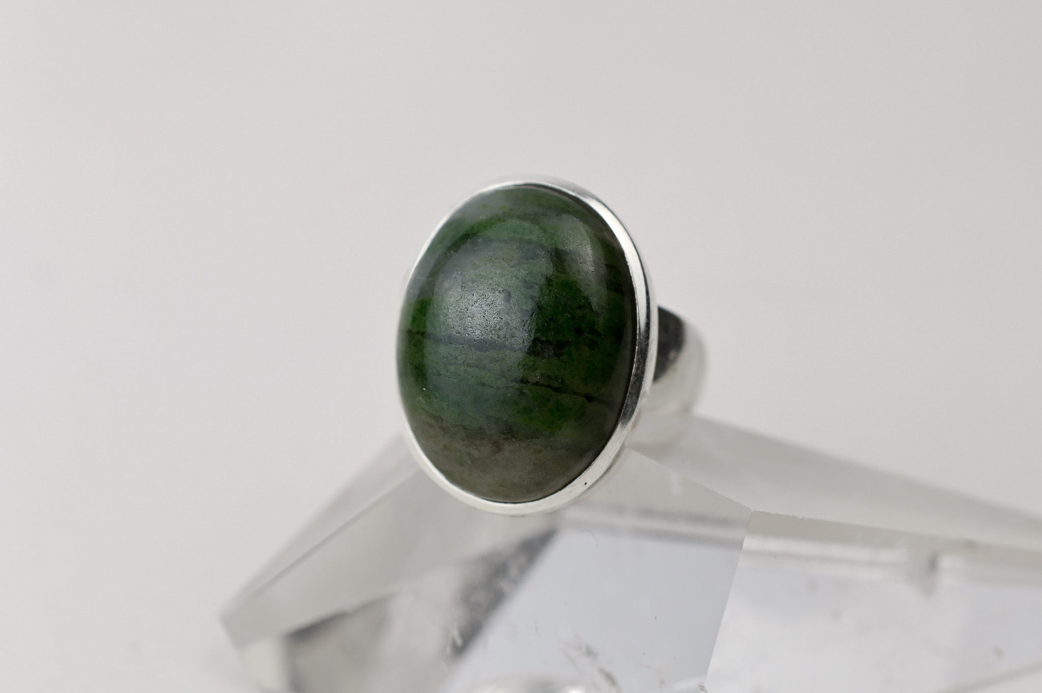 Green Jade Statement Stone Ring | FLUX and STONE JEWELRY