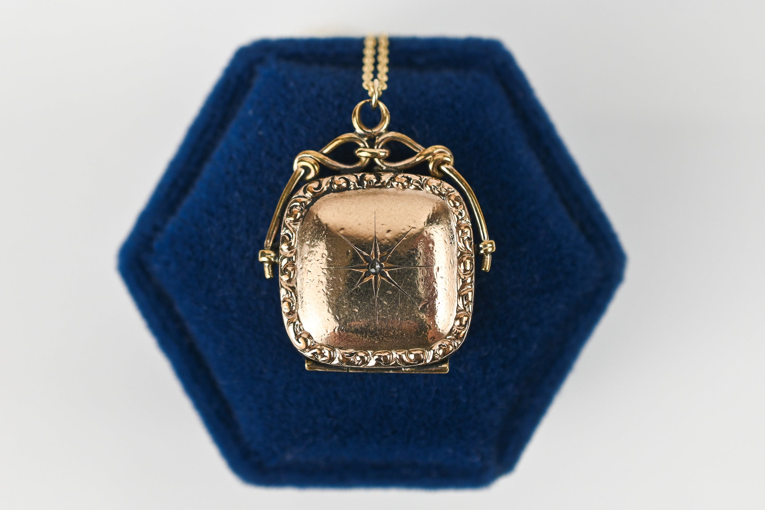 Vintage Square Twinkle Locket | FLUX and STONE JEWELRY