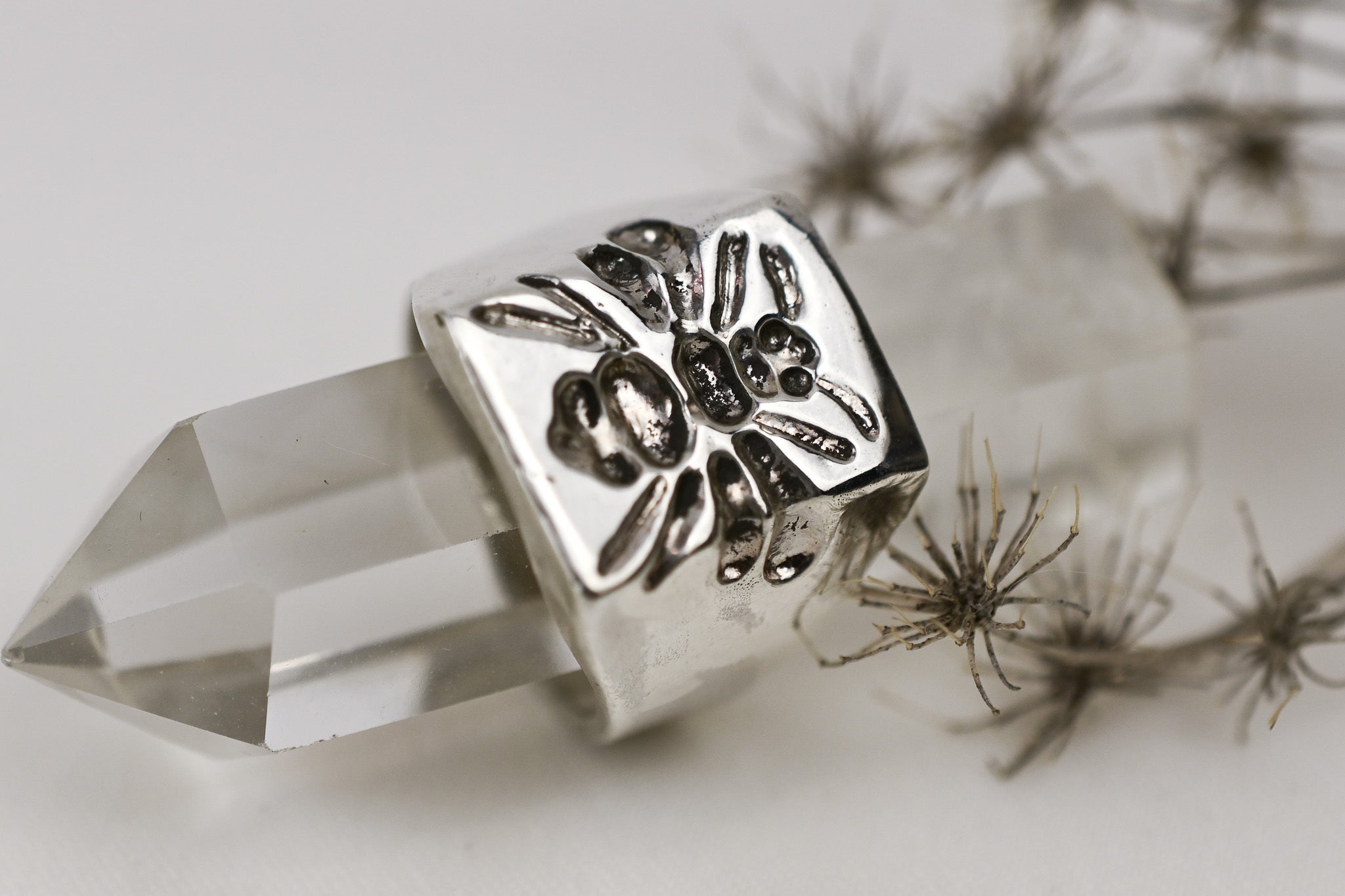 Wrens Bee - Silver Cast Signet Ring | FLUX and STONE JEWELRY